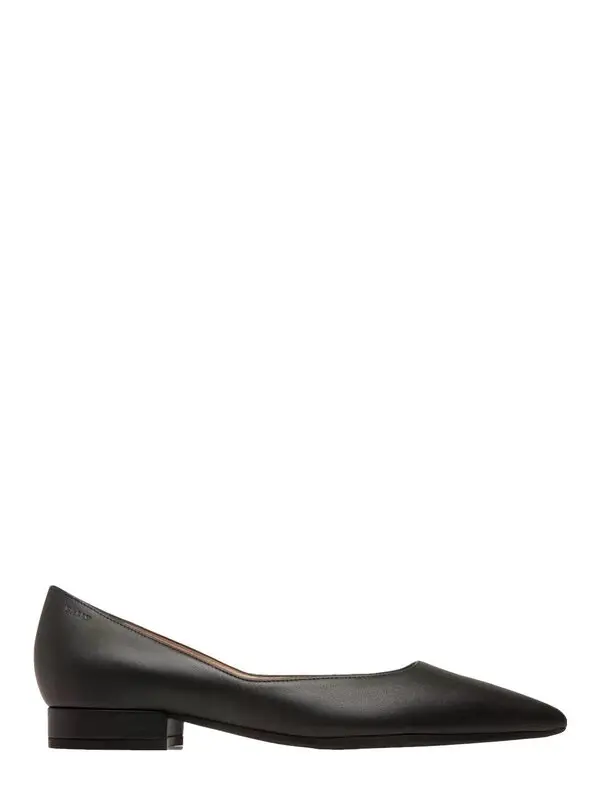 Bally Leather Pointed-toe Flat Pumps - Black