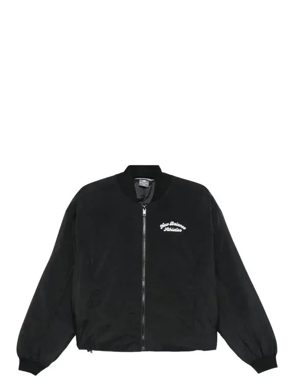 NEW BALANCE Embroidered Zip-up Jacket - Black