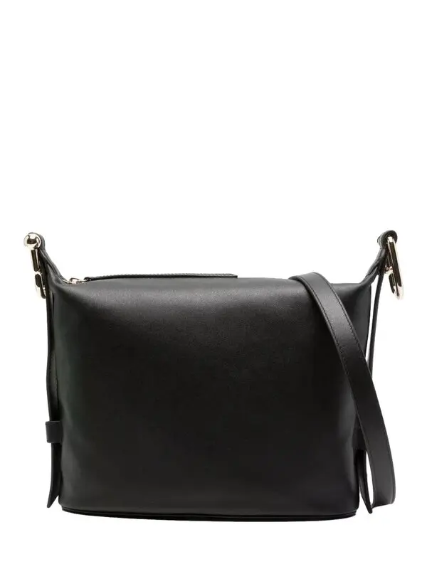 Furla Tonie Leather Shoulder Bag - Black