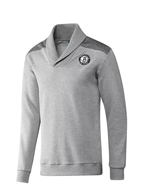 Adidas Nba Brooklyn Nets Sweatshirt - Grey