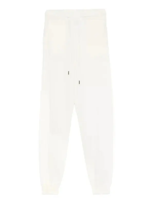 GOTHA Cashmere Drawstring Trousers - White