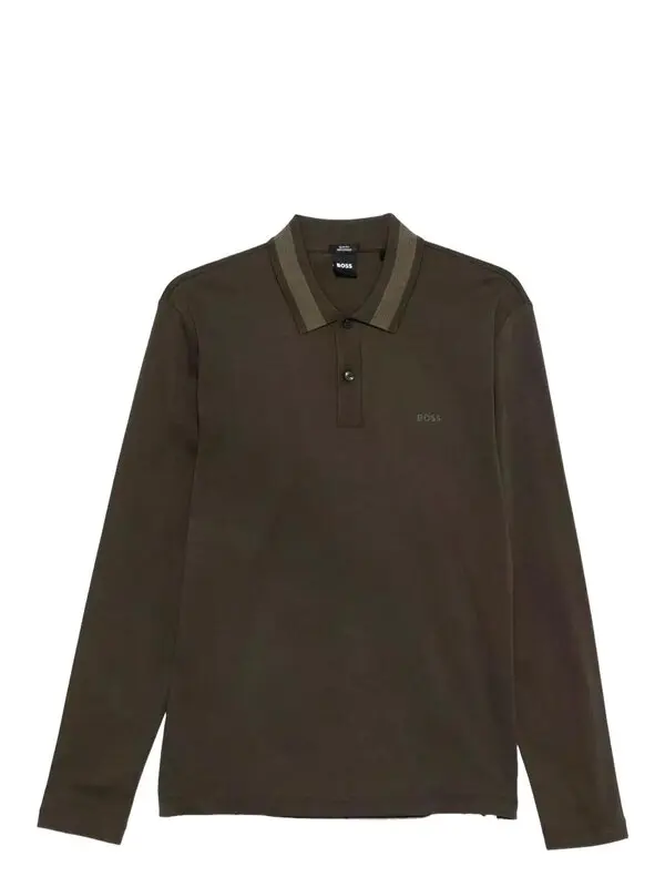 BOSS Long-sleeve Polo Shirt - Brown