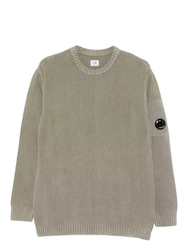 C.P. COMPANY Ribbed Cotton Sweater - Grey