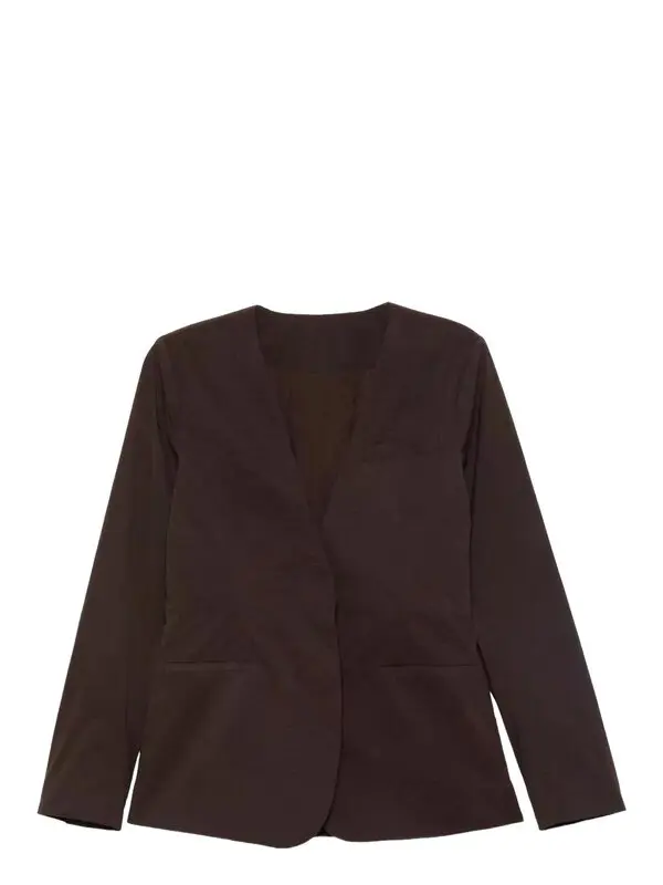 Mark Kenly Domino Tan Textured Single-breasted Jacket - Brown