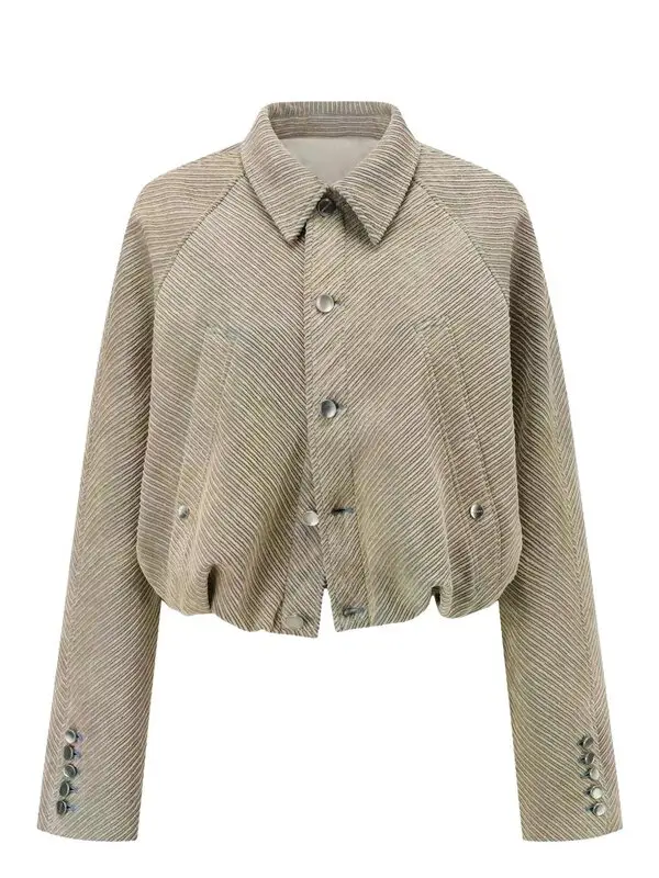 OUDE WAAG Striped Jacket - Neutrals