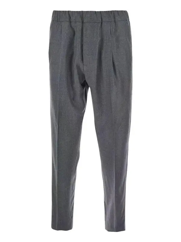 LOW BRAND Elastic-waist Trousers - Grey