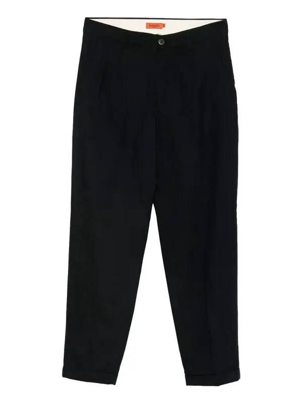 Barena Venezia Pleated Cuffed-hem Trousers - Blue