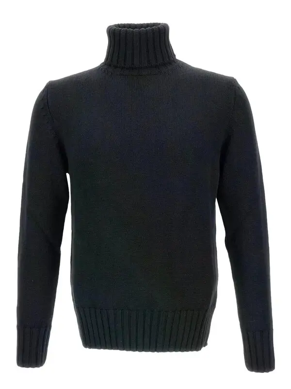 CUSTOMER LOVERS Ribbed Turtleneck Sweater - Black