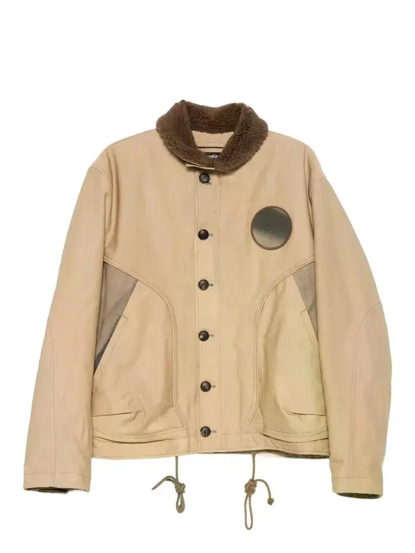 JIYONGKIM Circular-patch Button-fastening Jacket - Neutrals