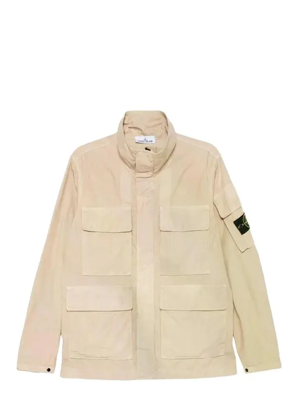 Stone Island Multiple-pockets Cotton Military Jacket - Neutrals