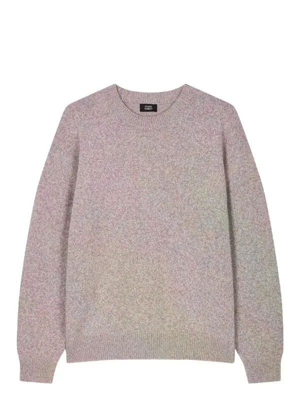 STUDIO TOMBOY Speckled Round-neck Sweater - Pink