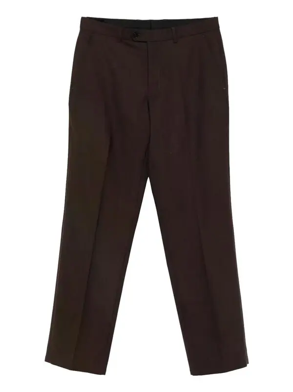 SUNFLOWER Flat-front Trousers - Brown