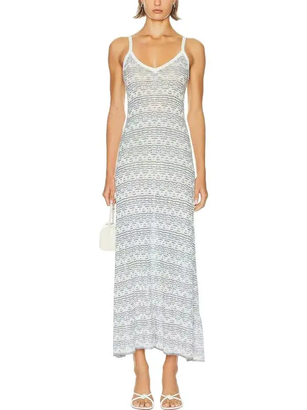 Christopher Esber Palais Geometric-patterned Midi Dress - Blue