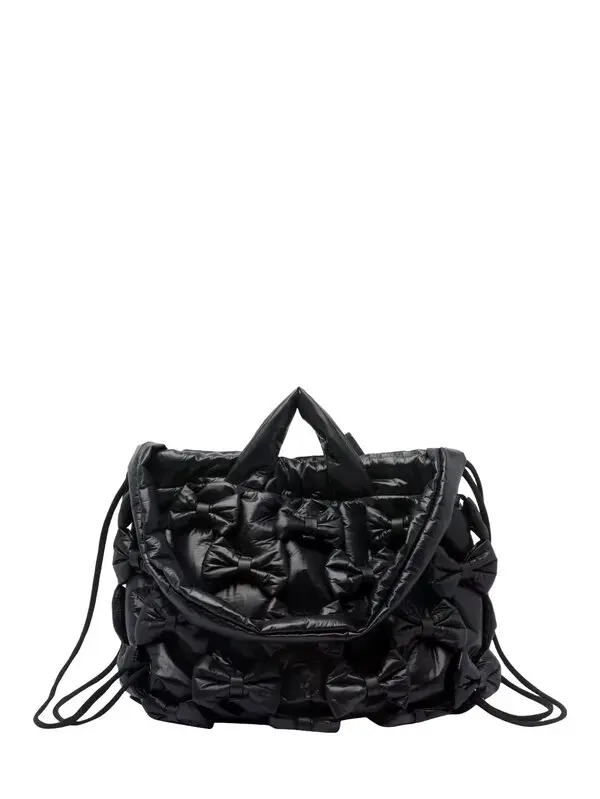 VIC MATIE Bow-quilted Tote Bag - Black