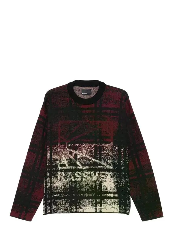RASSVET Checked Crew-neck Sweater - Brown