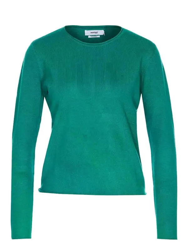 NOT SHY Crew-neck Cashmere Sweater - Green