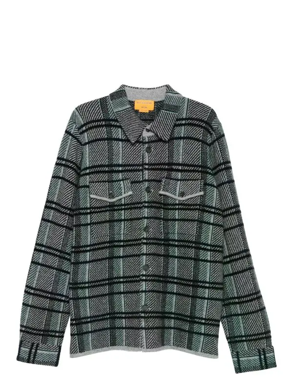 Guest In Residence Checked Pocket Shirt - Grey