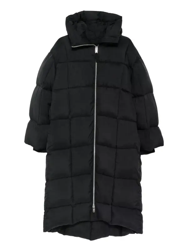 THOM KROM Quilted Zip-front Coat - Black