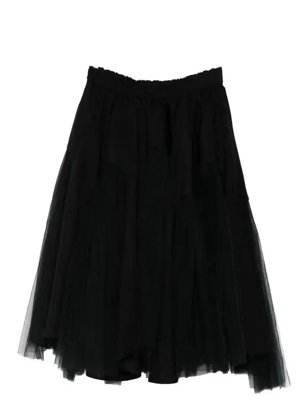 Noir Kei Ninomiya Tulle A-line Skirt - Black