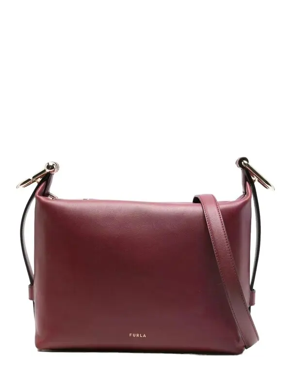 Furla Tonie Leather Shoulder Bag - Red