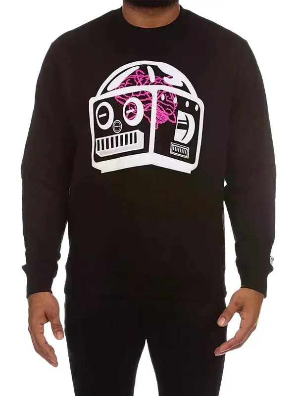 BILLIONAIRE BOYS CLUB Brainwaves Crewneck Sweatshirt - Black