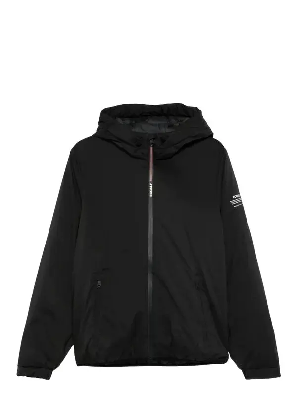 ECOALF Hooded Zip-front Jacket - Black