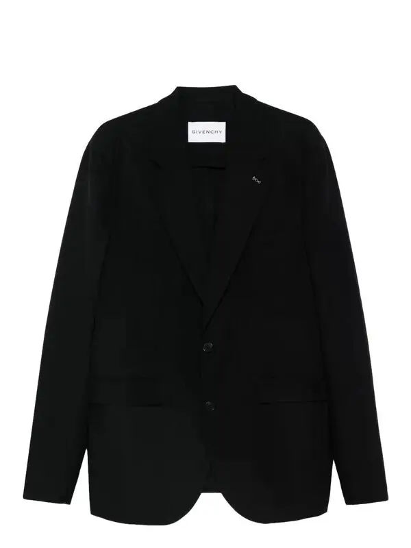 Givenchy Single-breasted Wool Blazer - Black
