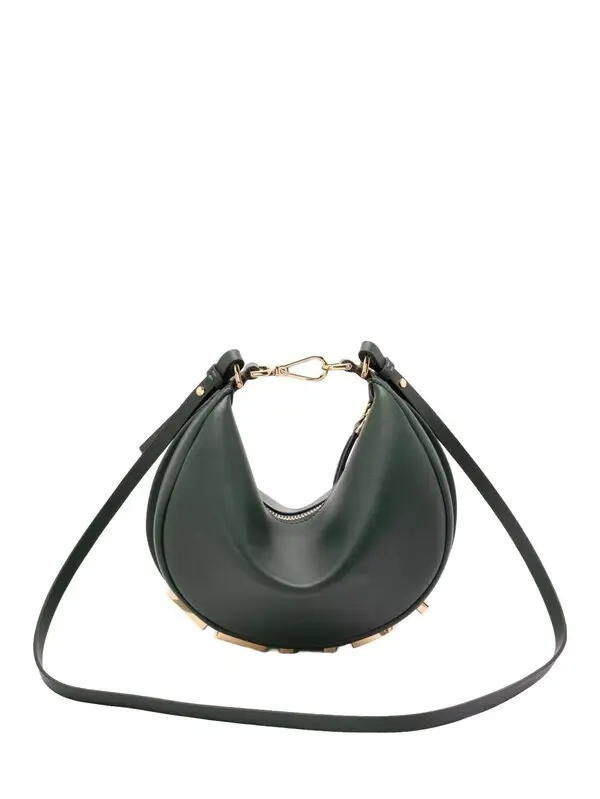 Fendi Mini Graphy Crescent-shaped Crossbody Bag - Green