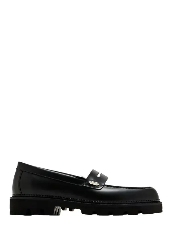 COLLEGIUM Leather Loafers - Black