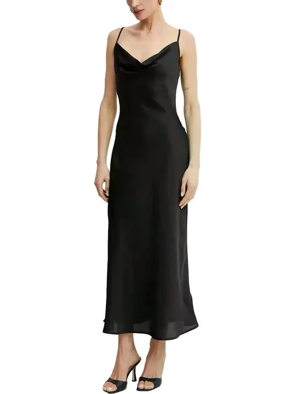 Guess Cowl-neck Slip Dress - Black