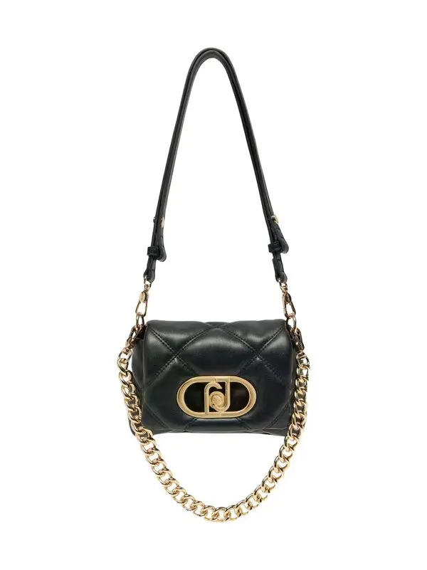 Liu Jo Quilted Shoulder Bag With Chain Strap - Black