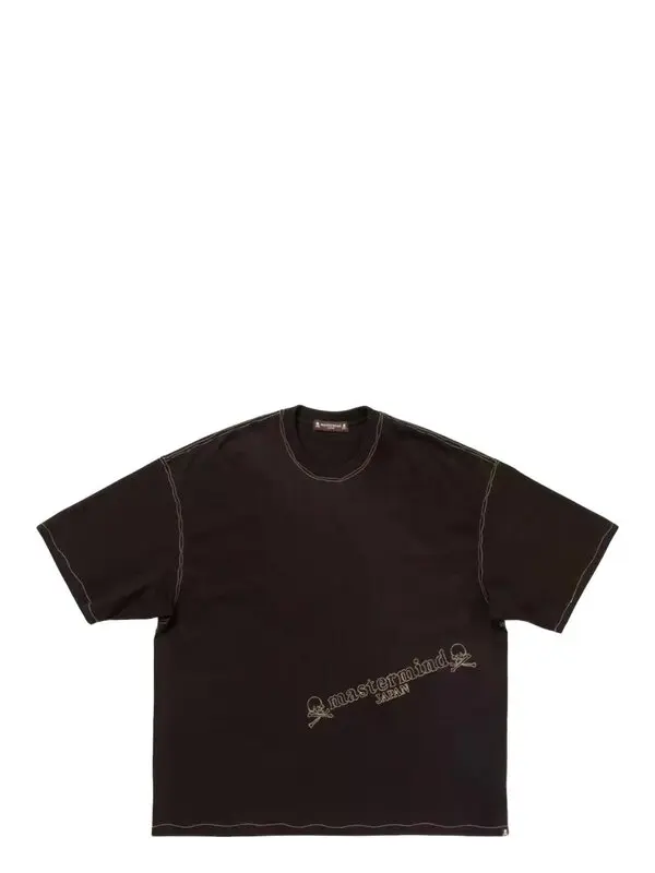 MASTERMIND WORLD Embroidered T-shirt - Brown