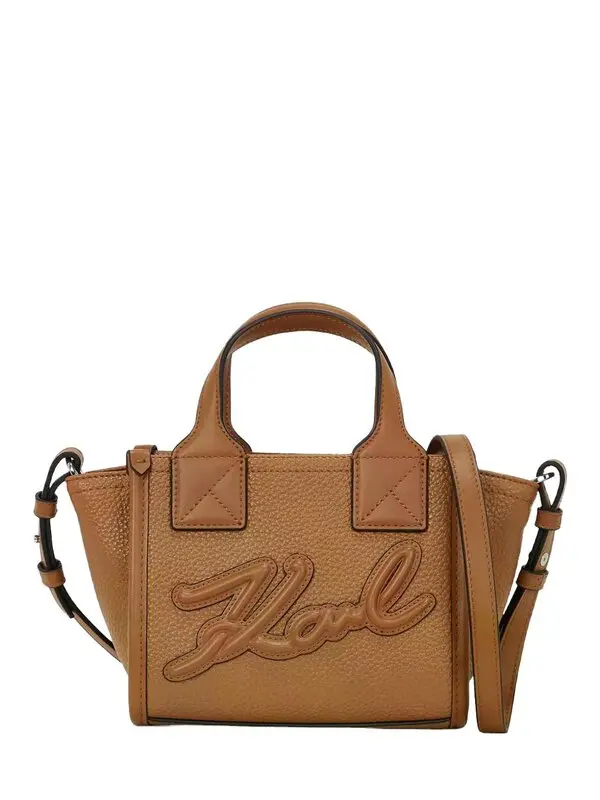 Karl Lagerfeld K/skuare Grainy Tote Bag - Brown