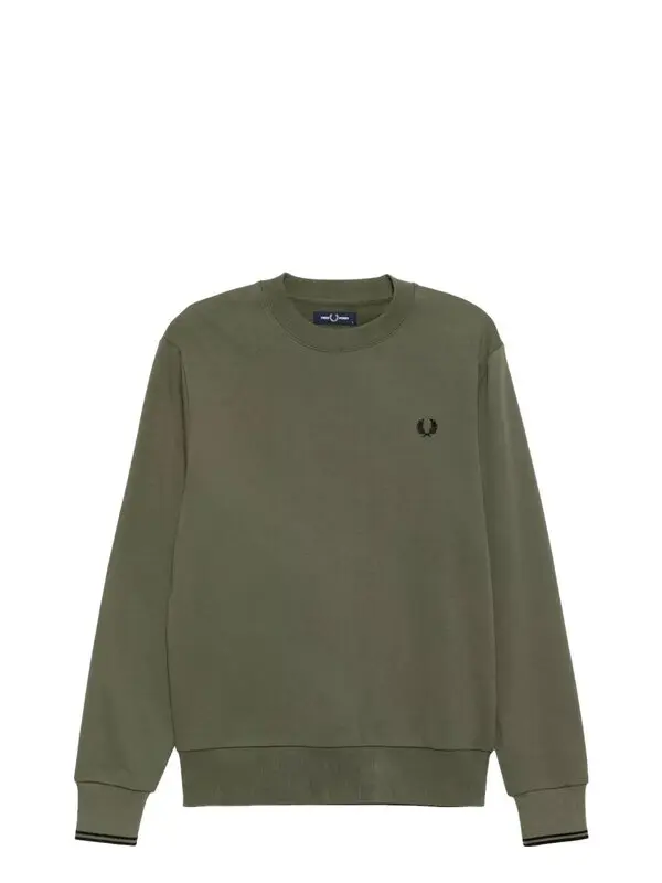 Fred Perry Logo-embroidered Sweatshirt - Green