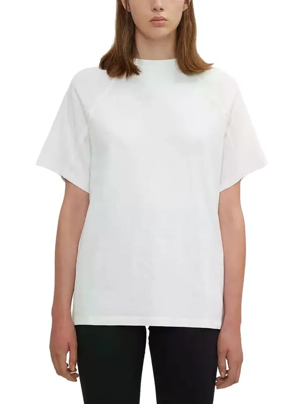 OLIVIER THEYSKENS Ribbed-neck T-shirt - White