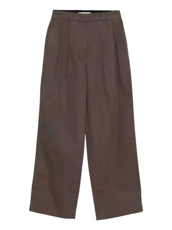 DUNST Belt-loops Trousers - Brown
