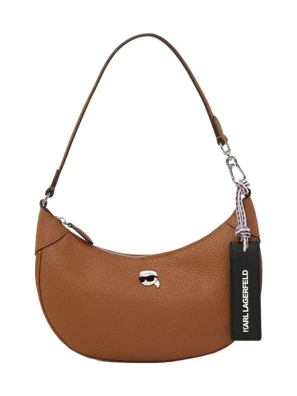 Karl Lagerfeld Ikon Moon Shoulder Bag - Brown
