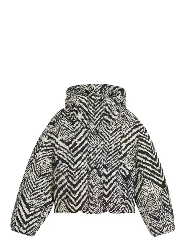 BOSS Chevron-pattern Puffer Jacket - Black