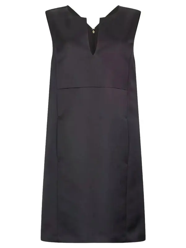 Liu Jo Sleeveless V-neck Shift Dress - Black