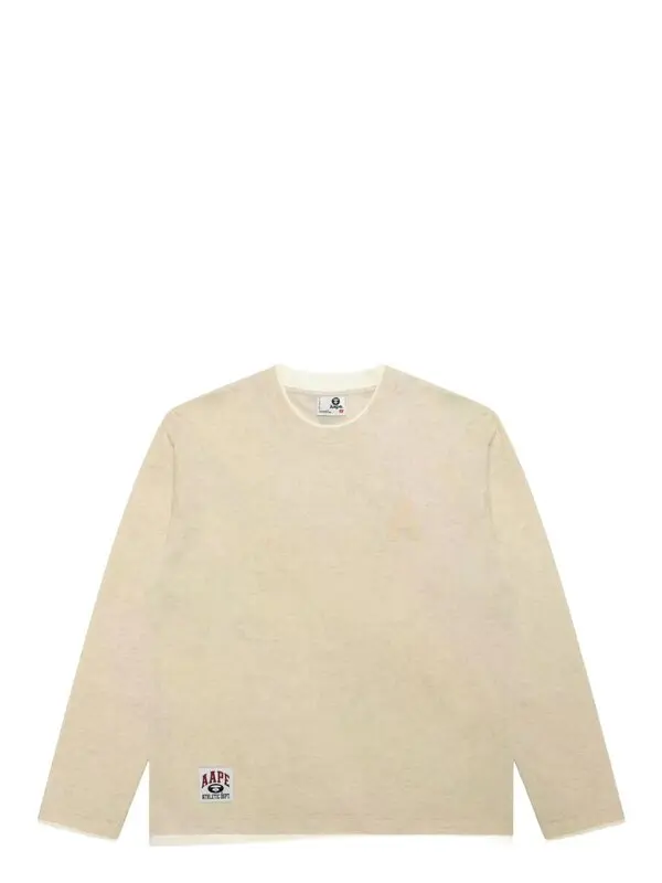 AAPE BY *A BATHING APE® Crew-neck Long-sleeve T-shirt - Neutrals