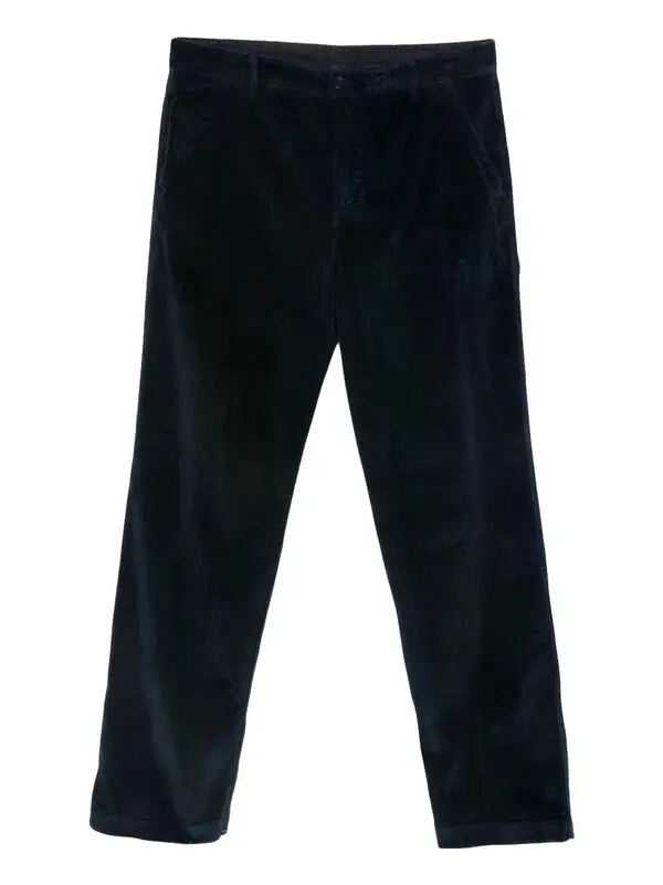 120% Lino Corduroy Trousers - Blue