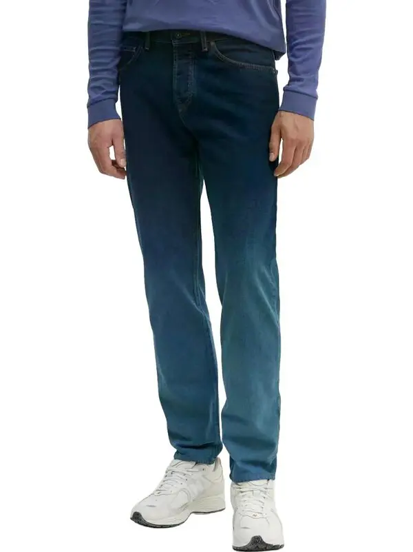 Hugo Boss Ombre Straight-leg Jeans - Blue