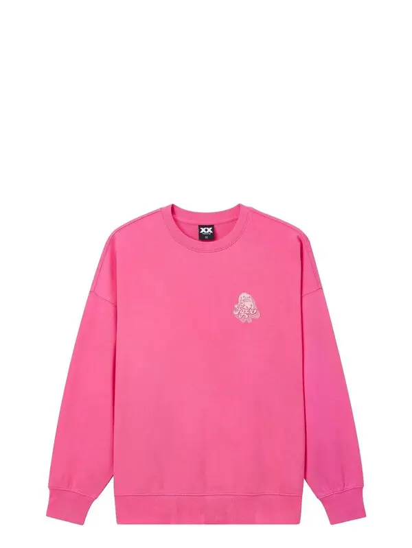 FINGERCROXX Crew-neck Long-sleeve Sweatshirt - Pink