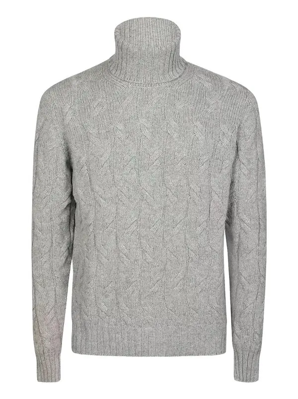DRUMOHR Cashmere Turtleneck Sweater - Grey