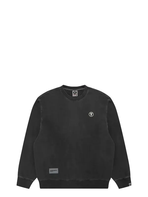AAPE BY *A BATHING APE® Logo-detail Crew-neck Sweatshirt - Black