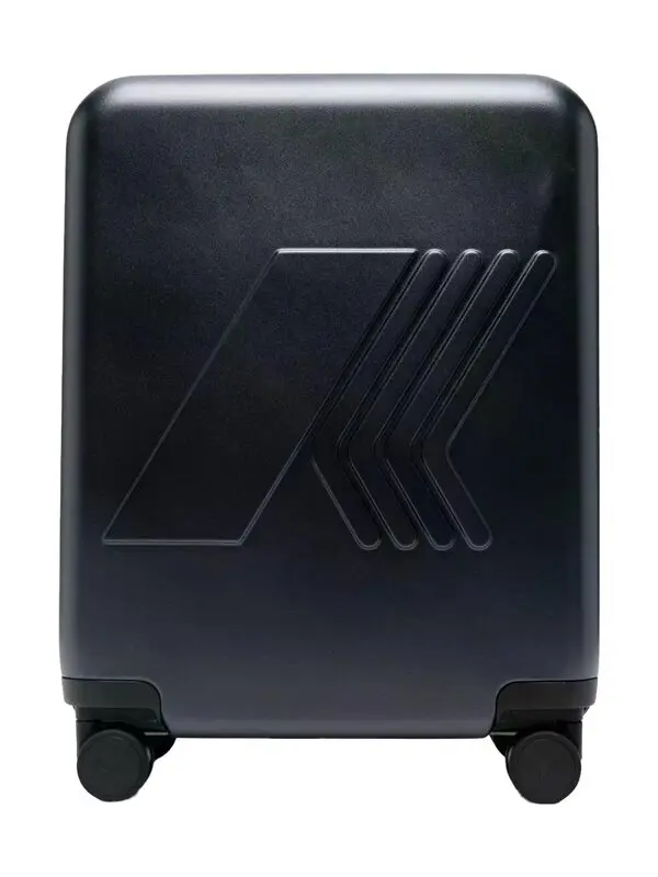 K-WAY Logo-embellished Wheeled Suitcase - Blue