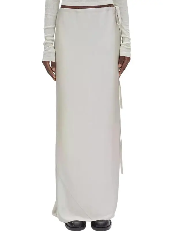 ANN DEMEULEMEESTER Eveline Long Skirt - Neutrals