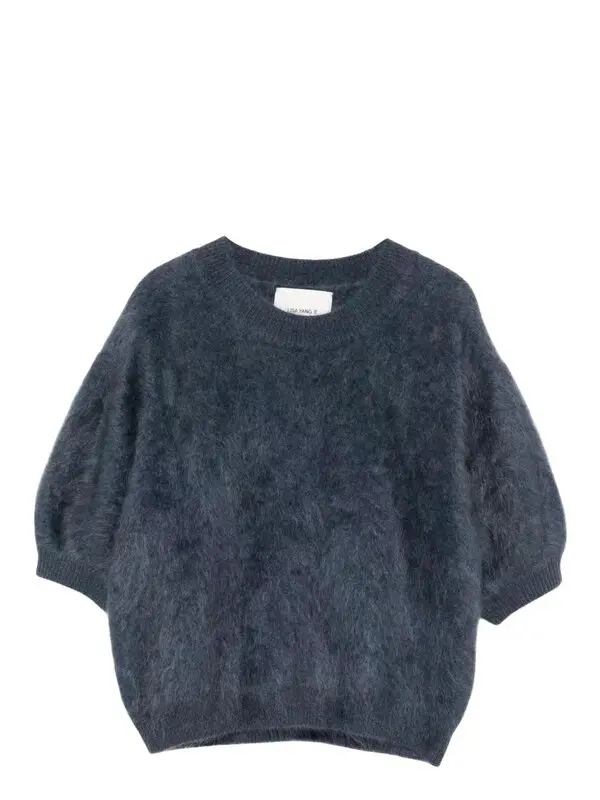 LISA YANG Puff-sleeve Cashmere Sweater - Blue