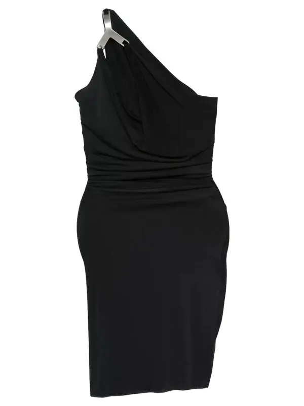 Rick Owens One-shoulder Draped Dress - Black