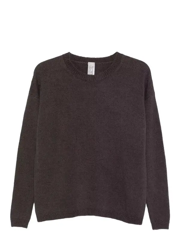 PRIVATE 0204 Round-neck Sweater - Brown
